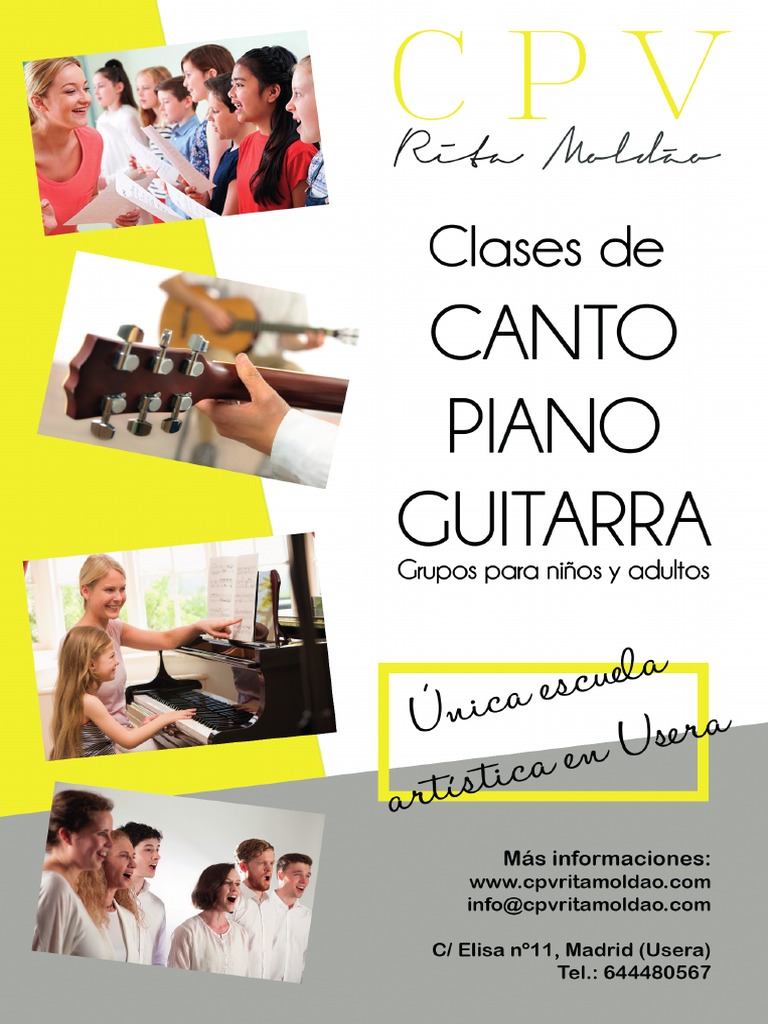 FLYER CPV Canto, Piano y Guitarra | PDF