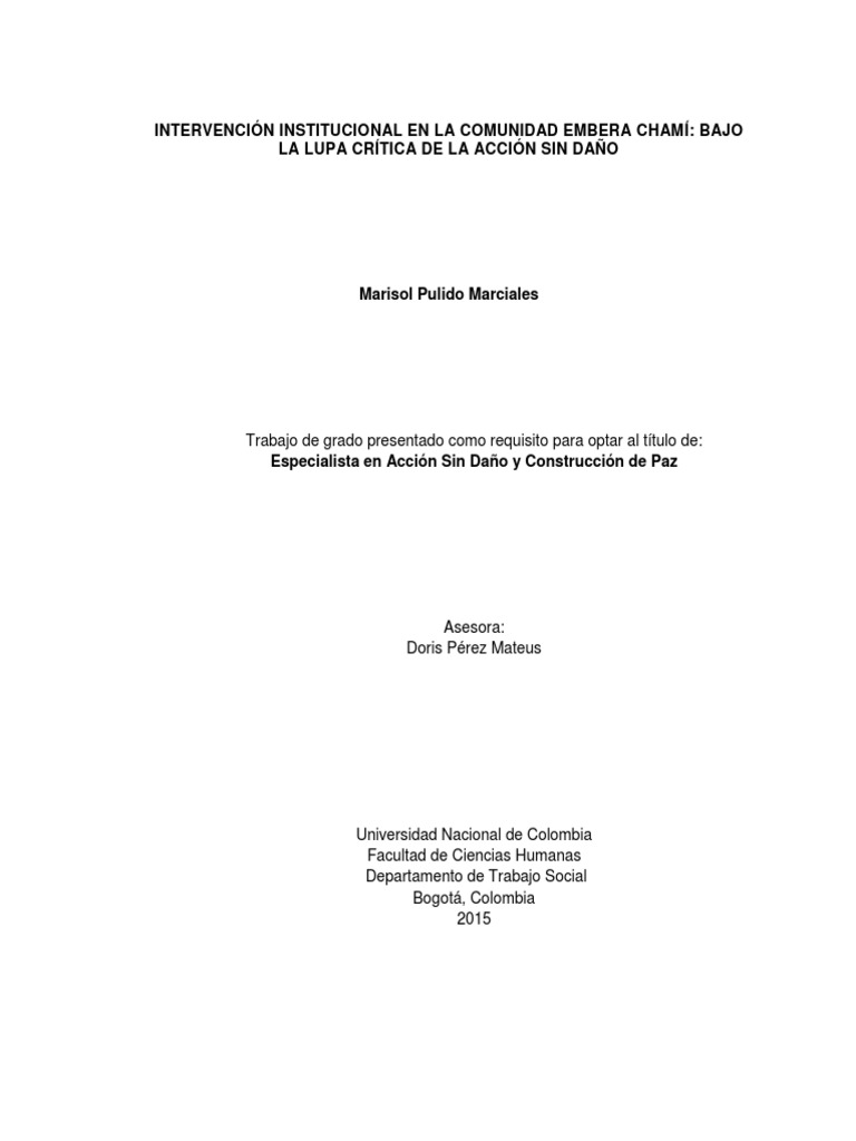 Trabajo Final Marisol Pulido | PDF | Interculturalidad | Comunidad