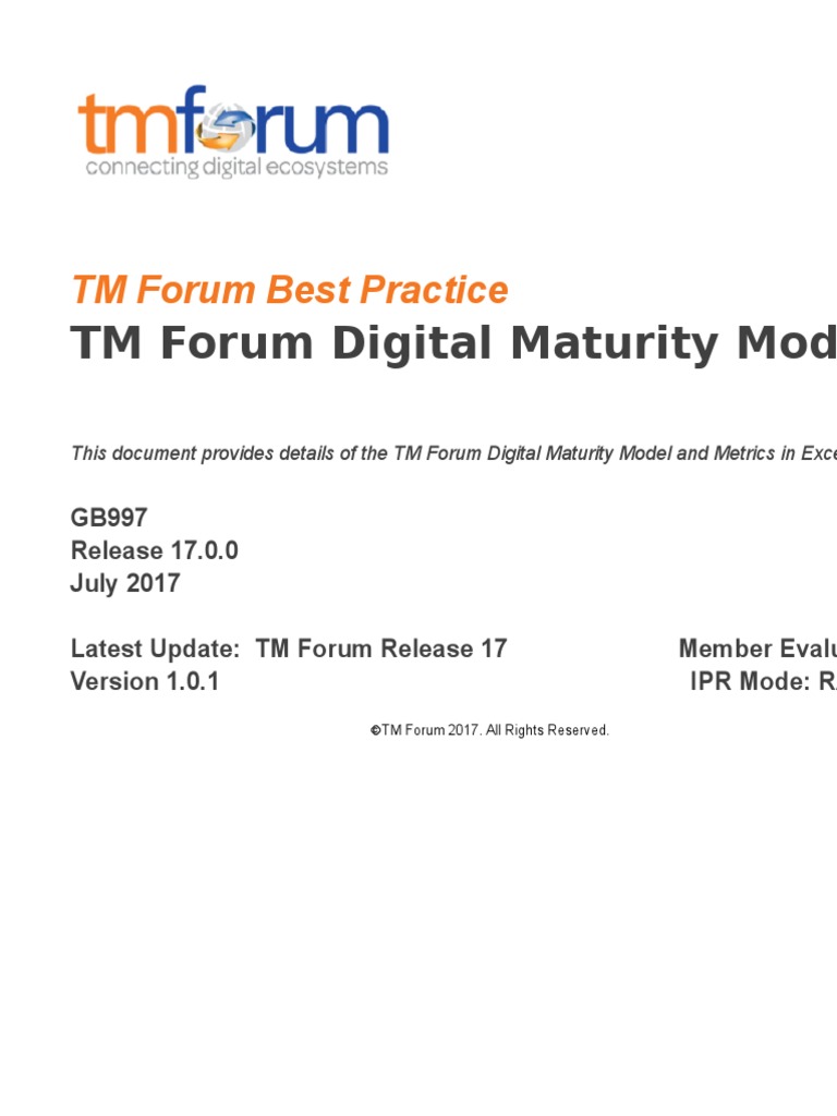 Digital Maturity Model | PDF | Customer Experience | Strategic Management