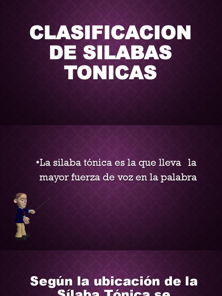 Clasificacion de Silabas Tonicas | PDF | Poesía