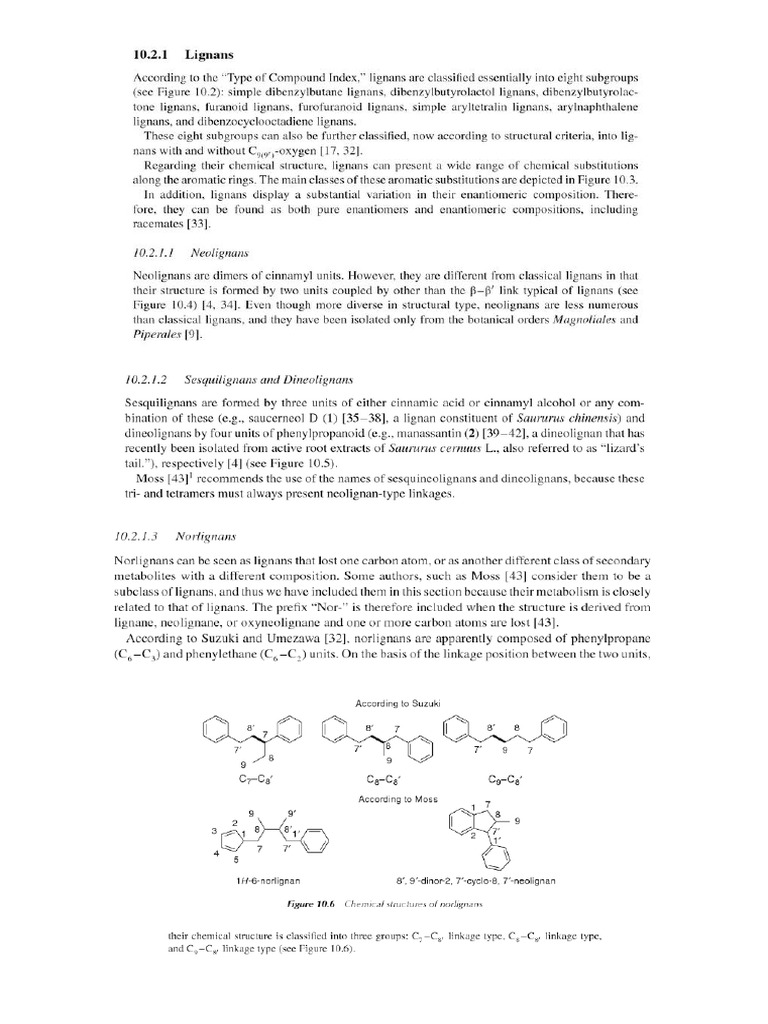 Classification of Lignan | PDF