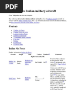 List of Active Indian Military Aircraft | PDF | Military Aviation ...