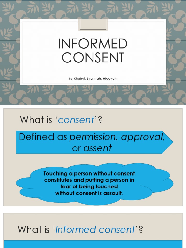 Tutorial 1 Informed Consent | PDF | Self-Improvement