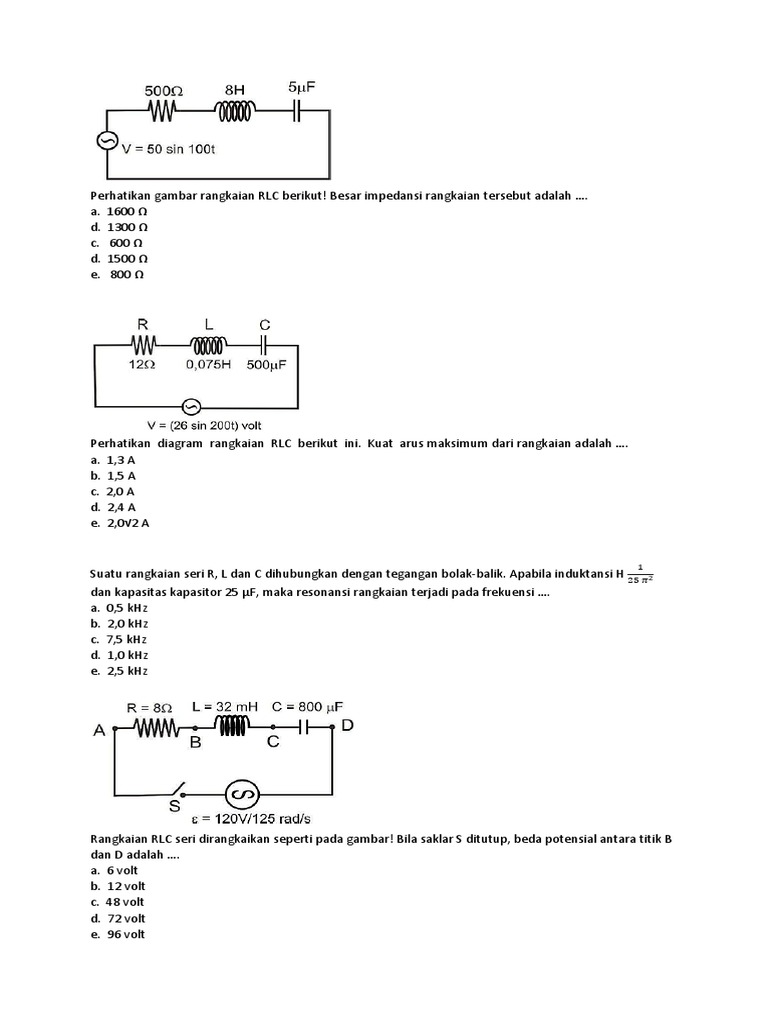 Rangkaian RLC | PDF