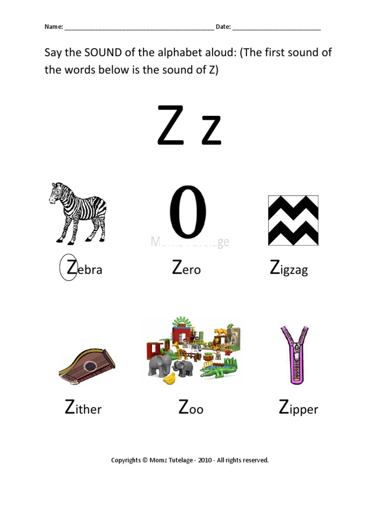 Phonics Z | PDF | Nature