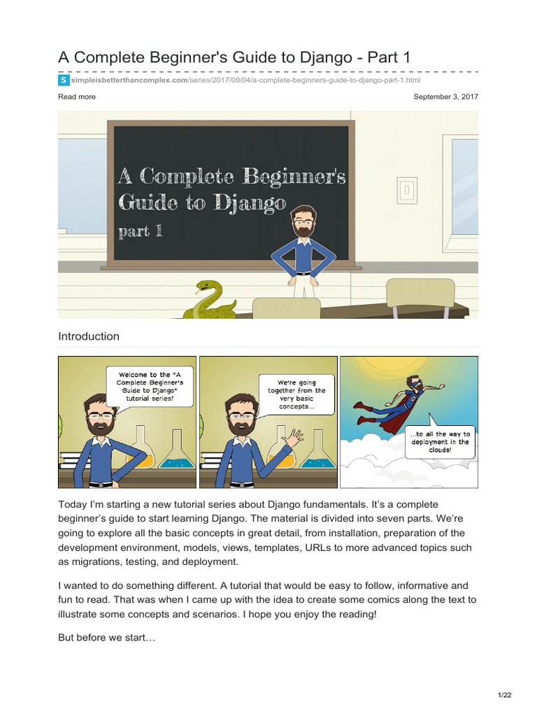 A Complete Beginners Guide To Django - Part 1 | PDF | Web Server ...