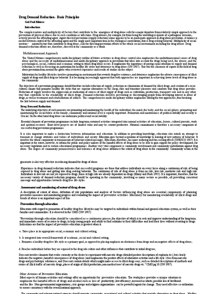 Drug Abuse Prevention | PDF | Substance Abuse | Psychoactive Drugs
