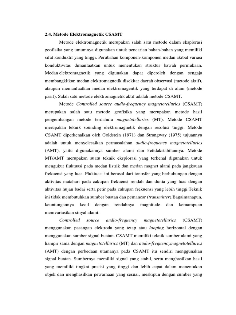 Metode CSAMT | PDF
