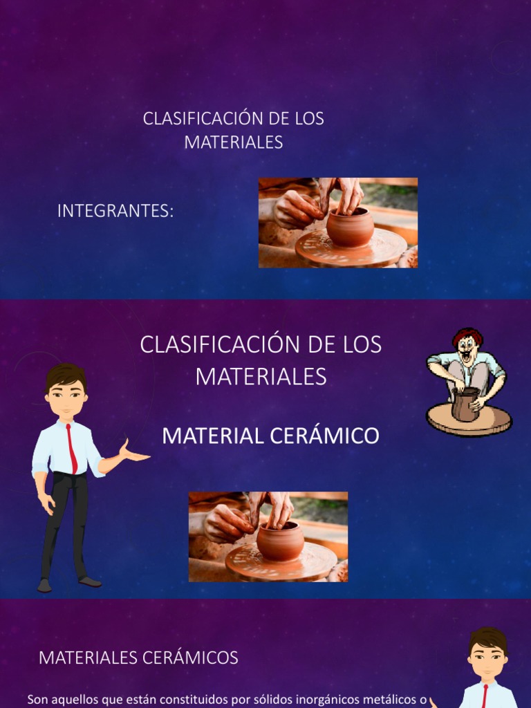 Clasificación de Los Materiales (Ceramicos) | PDF | Cerámica | Arcilla