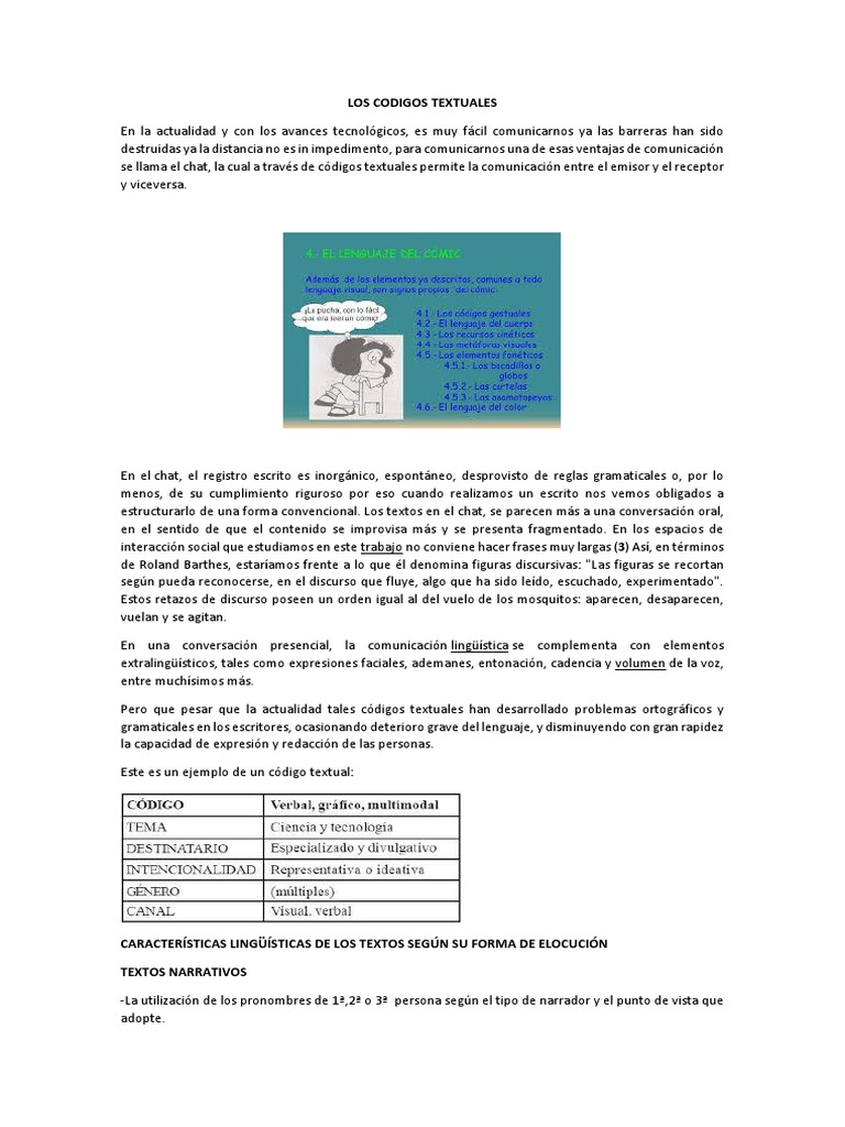 Codigos Textuales | PDF | Oración (Lingüística) | Adjetivo