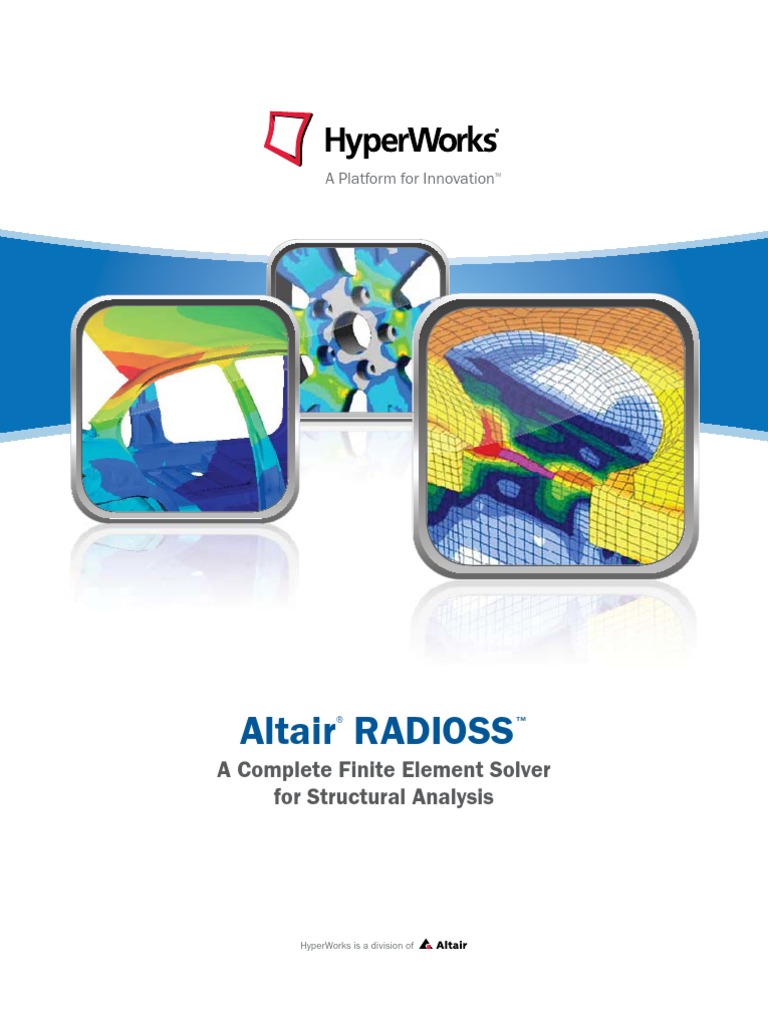 Altair RADIOSS | PDF | Simulation | Finite Element Method