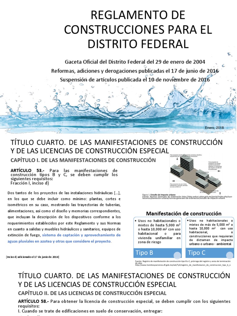 Reglamento de Construcciones para El Distrito Federal - Sistemas Alternativos | PDF | Ciudad de ...