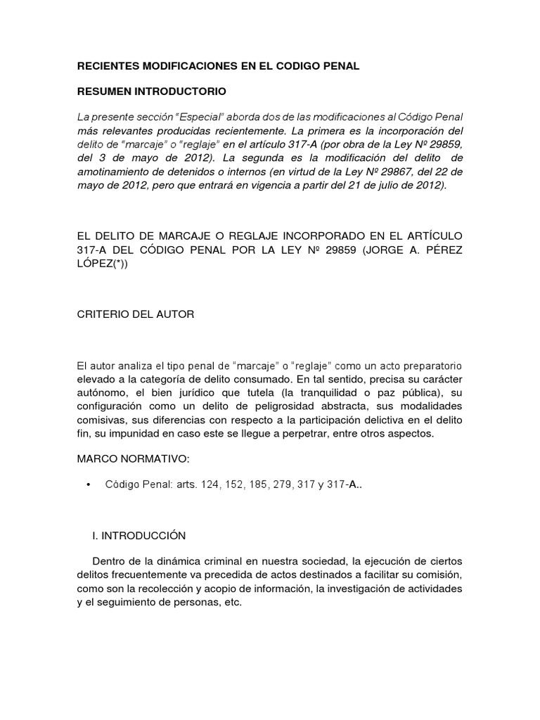 Reglaje o Marcaje | PDF | Derecho penal | Castigos