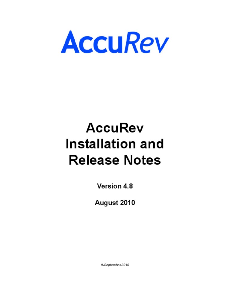 AccuRev 4 8 0 Install Release Notes | PDF | Command Line Interface ...
