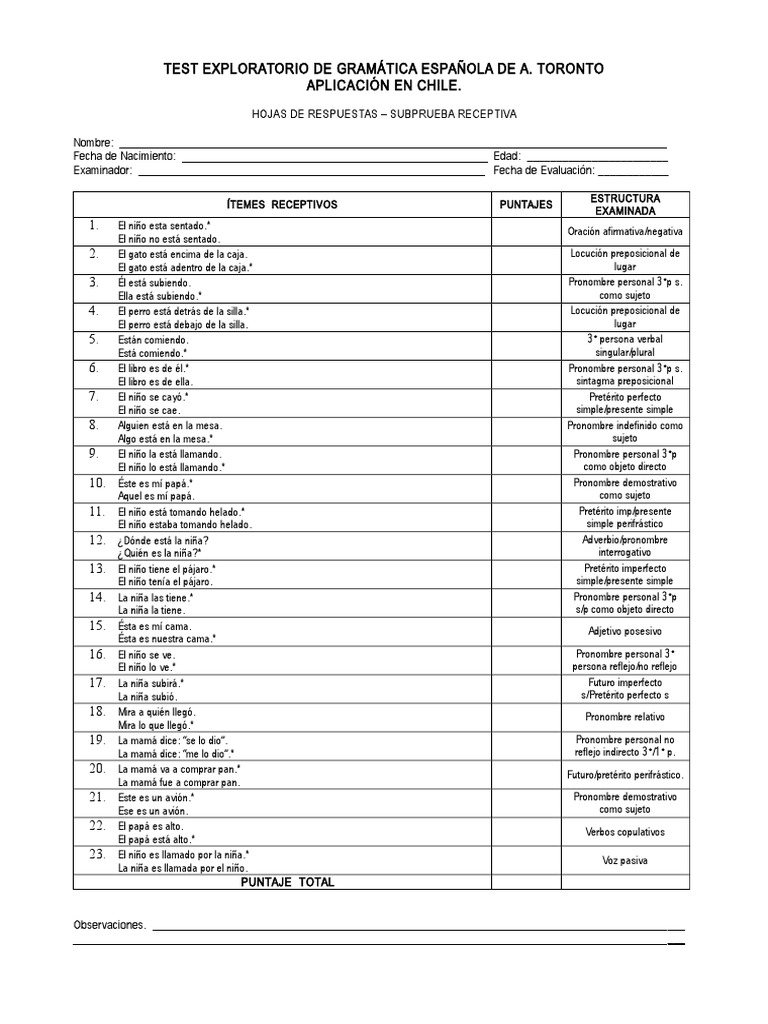 Protocolo STSG | PDF | Asunto (gramática) | Pronombre