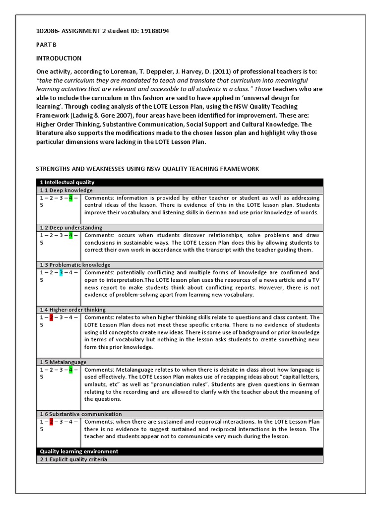 Assign2 | PDF | Curriculum | Lesson Plan