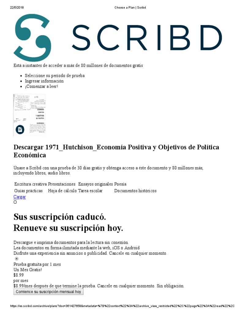 Choose A Plan - Scribd | PDF