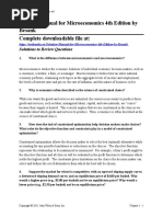 Intermediate Microeconomics Varian | PDF