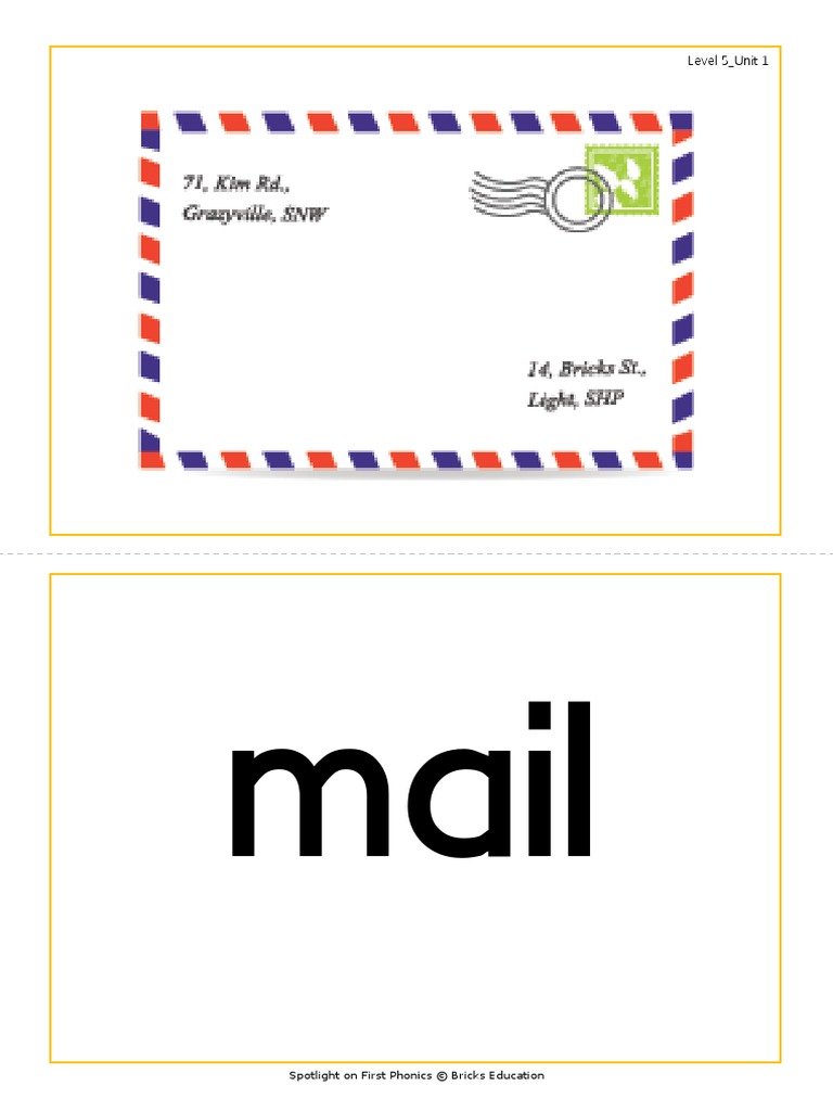 Spotlight On First Phonics 5 Flashcards | PDF | Nature