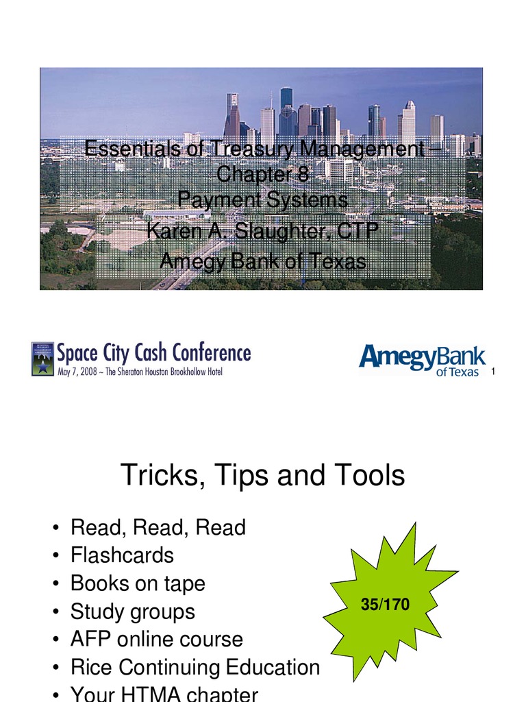 Essentials of Treasury Management Essentials of ... | PDF | Clearing ...