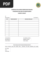 Formulir Permohonan Perbaikan Barang | PDF | Hukum
