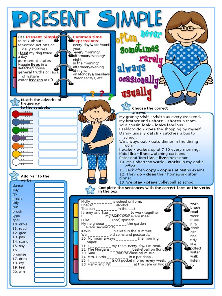 Present Simple Usage and Exercises | PDF