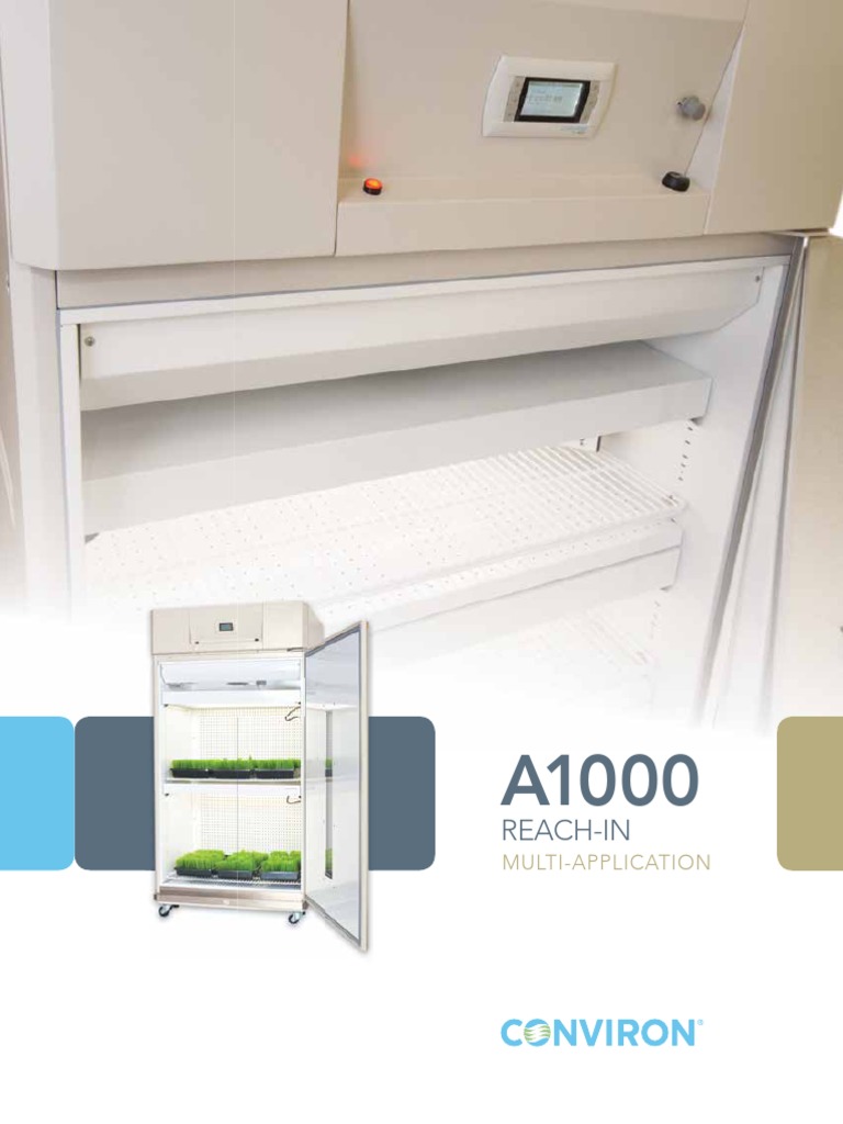 Spesifikasi Growth Chamber Conviron Model A1000 | PDF | Lighting | Humidity