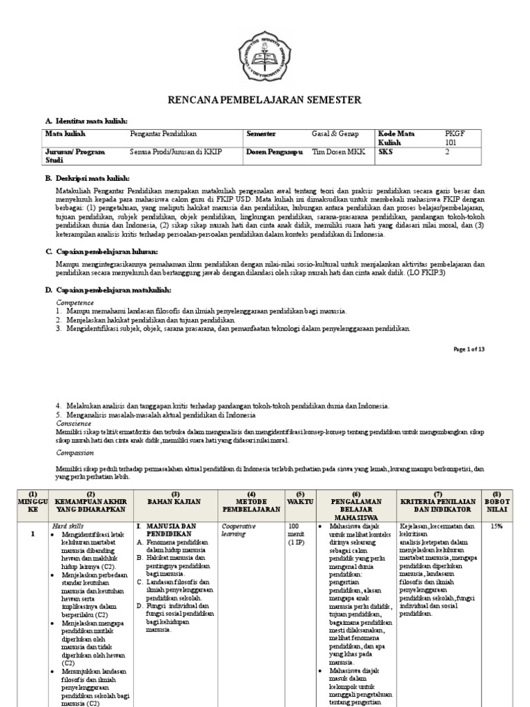 Contoh Rps Usd | PDF | Komputer