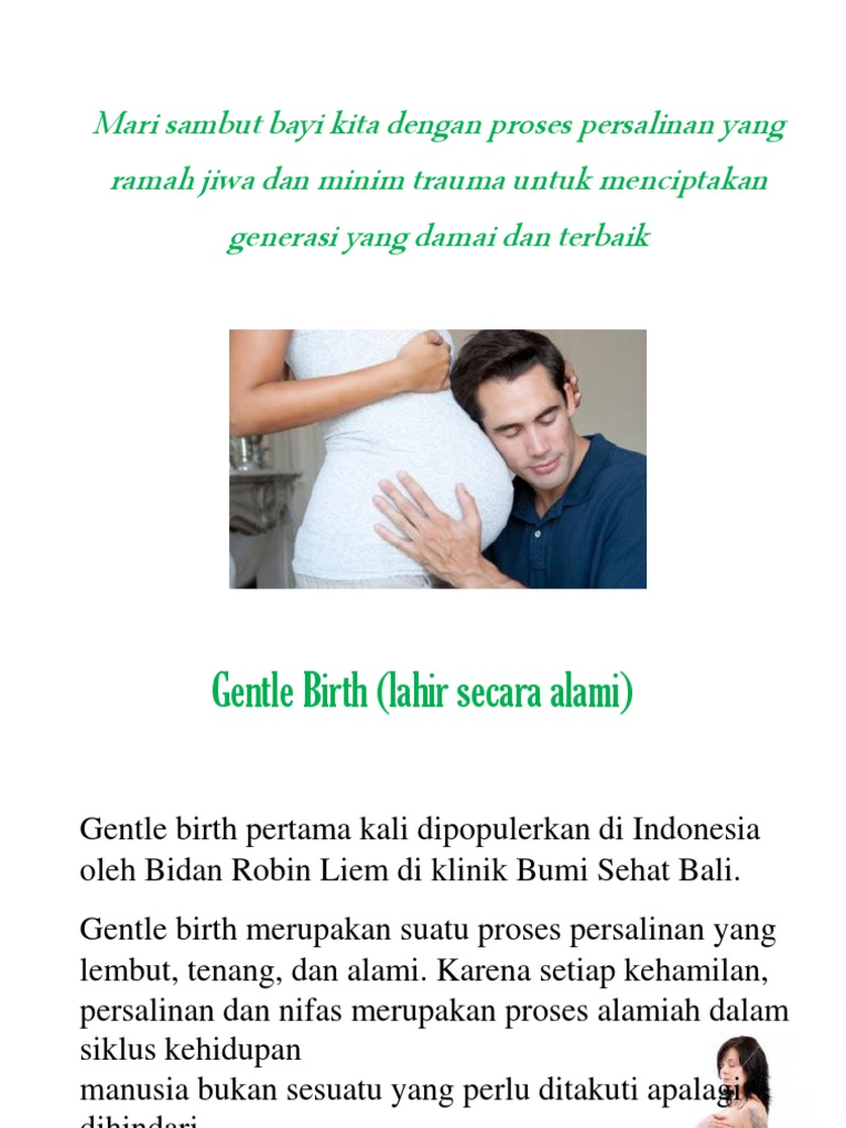 Panduan Gentle Birth untuk Ibu Bahagia | PDF