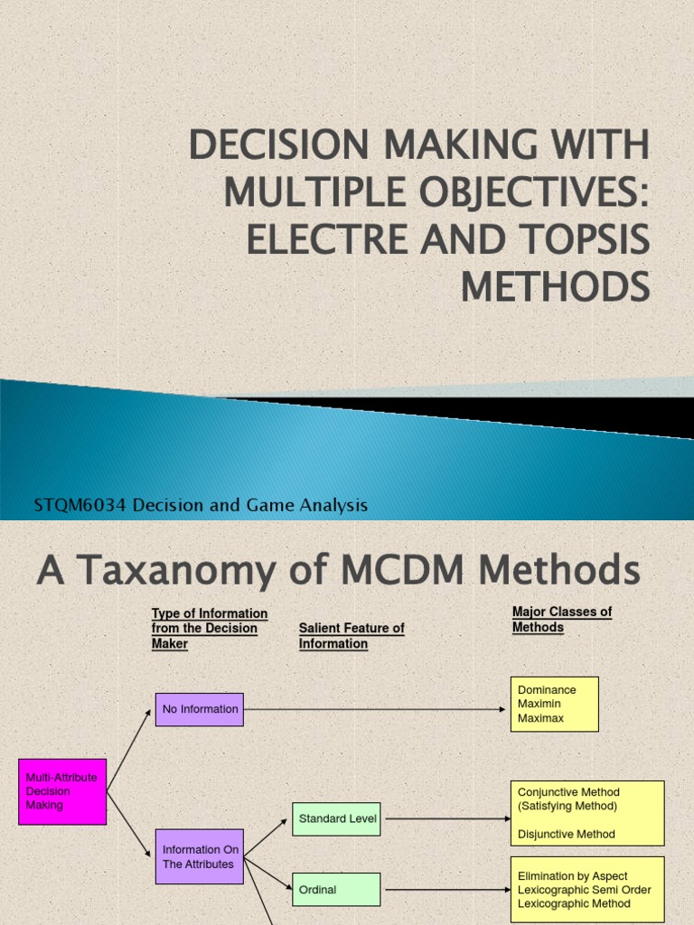7 Electre Method | PDF | Matrix (Mathematics) | Analysis
