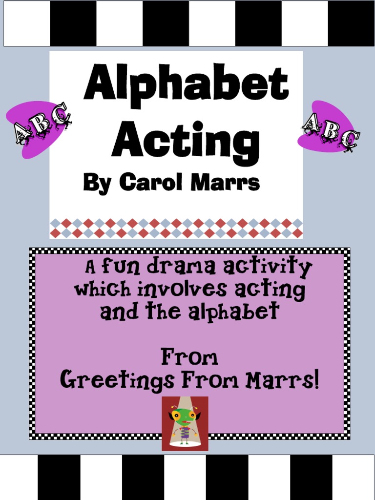 Alphabet Acting Drama Activity | PDF