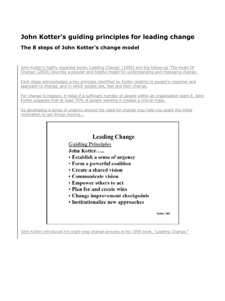 John Kotter | Change Management | Leadership