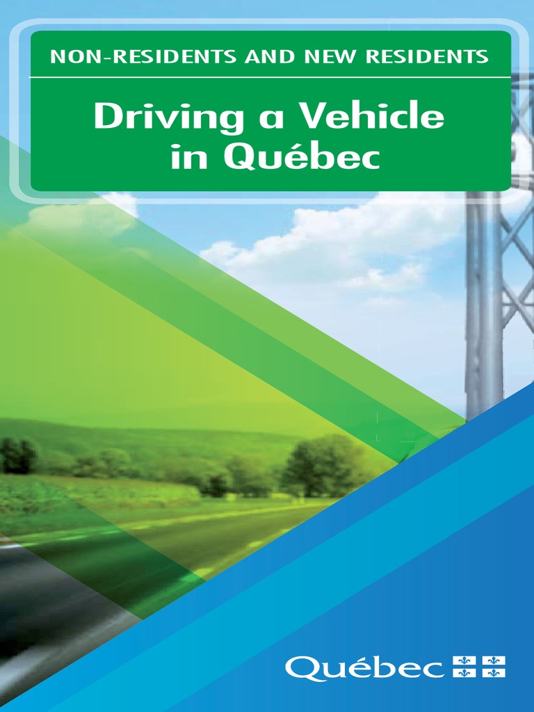 Driving Vehicle Quebec | PDF | Driver's License | Driving