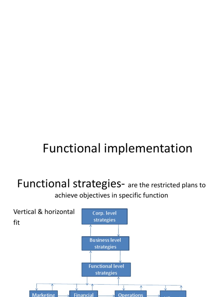 Functional Implementation | PDF | Strategic Management | Policy