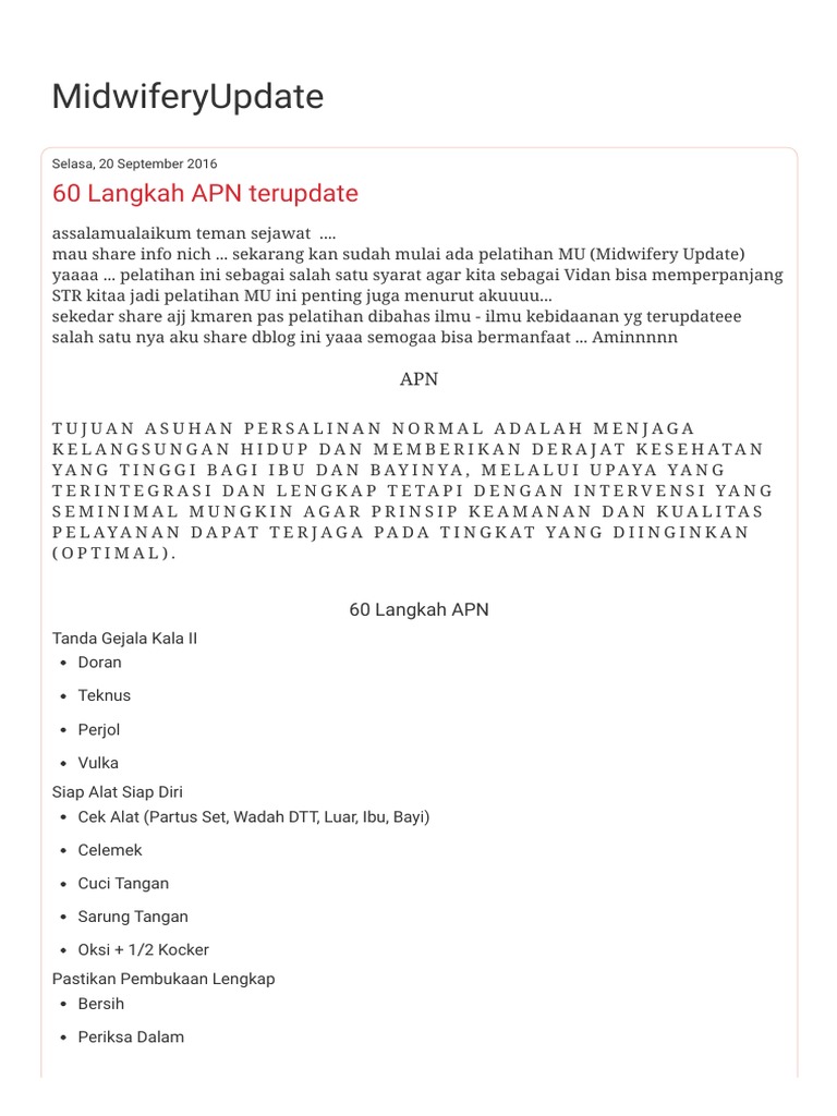 60 Langkah APN Terbaru | PDF
