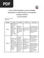 Oral Presentation Evaluation Criteria and Checklist | PDF