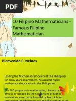 10 Famous Filipino Mathematicians and Physicists | PDF | Teaching ...