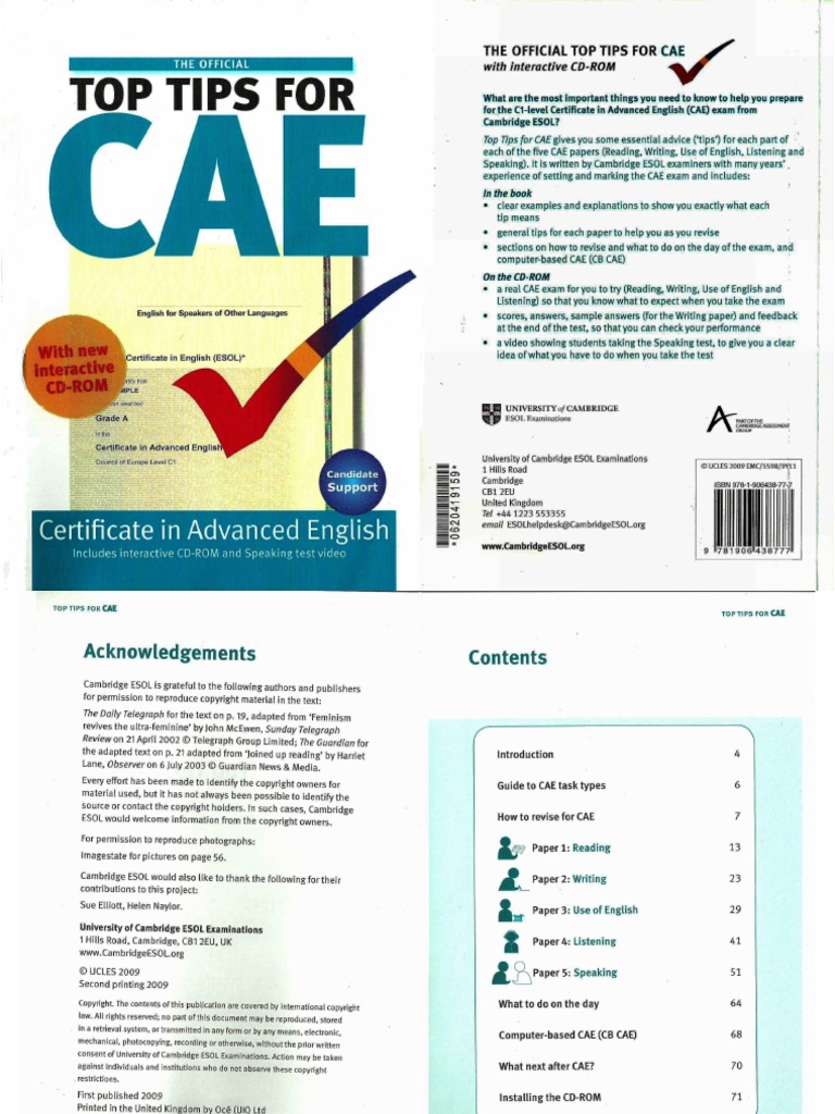 Top Tips CAE PDF | PDF