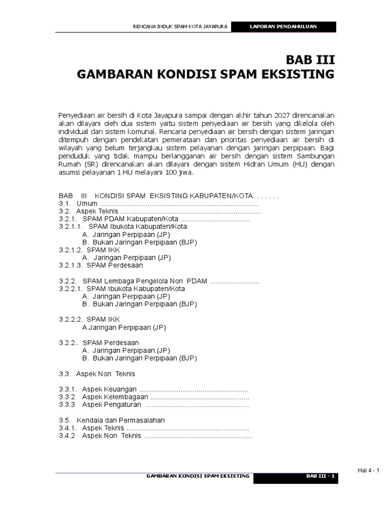 Bab 3 Gambaran Kondisi Spam Eksisting | PDF