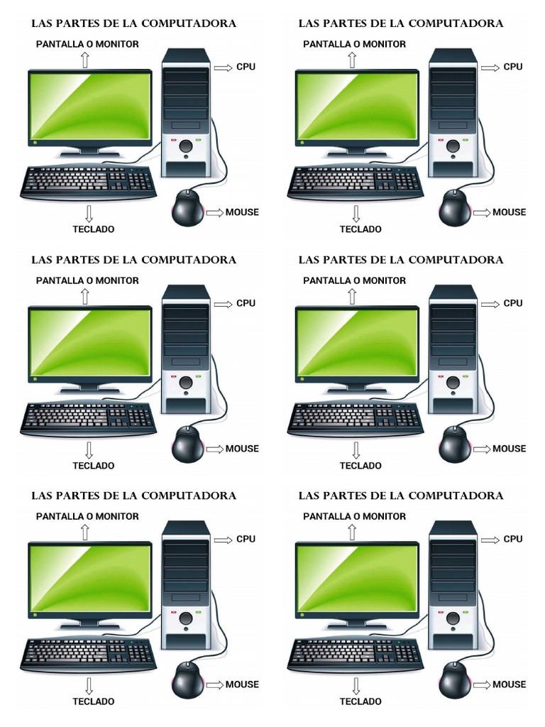 Las Partes de La Computadora - 1º Grado PDF | PDF