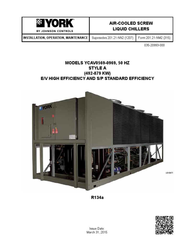 Manual Chiller YORK 250 TR | Electromagnetismo | Bienes manufacturados