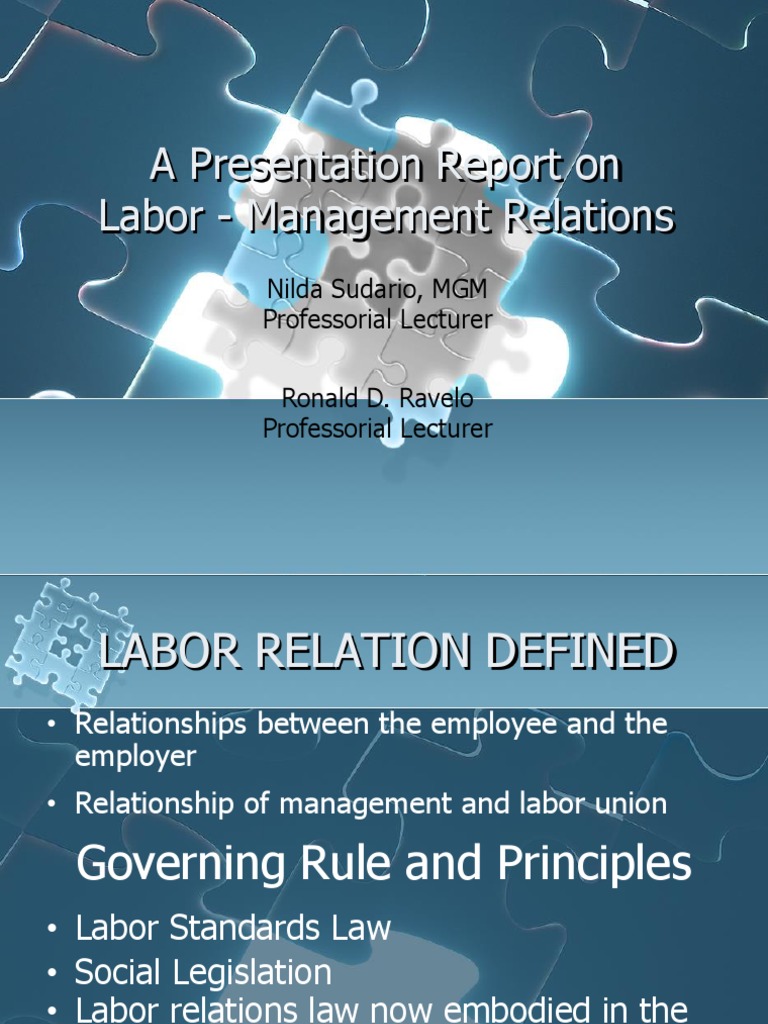 Labor Management Relations | Download Free PDF | Trade Union ...