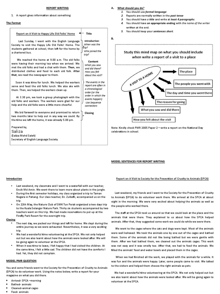 Writing A Report Pt3 | PDF