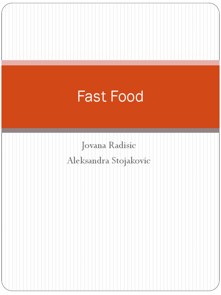 Fast Food | PDF