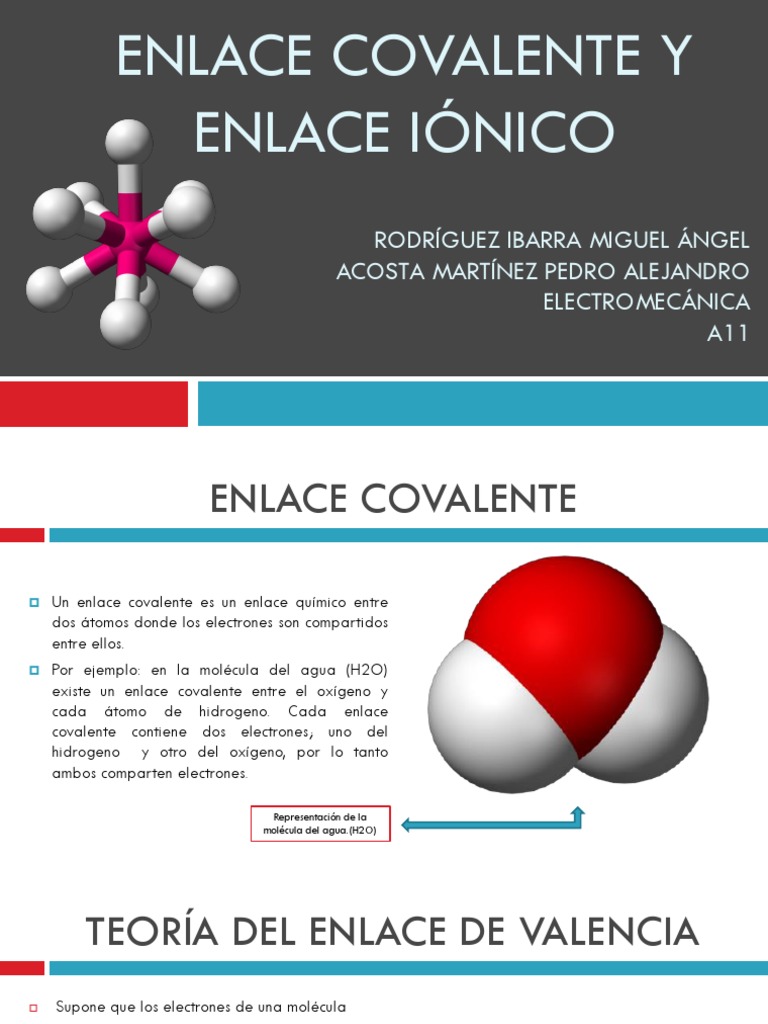 Enlace Covalente y Ionico | PDF | Enlace iónico | Enlace químico