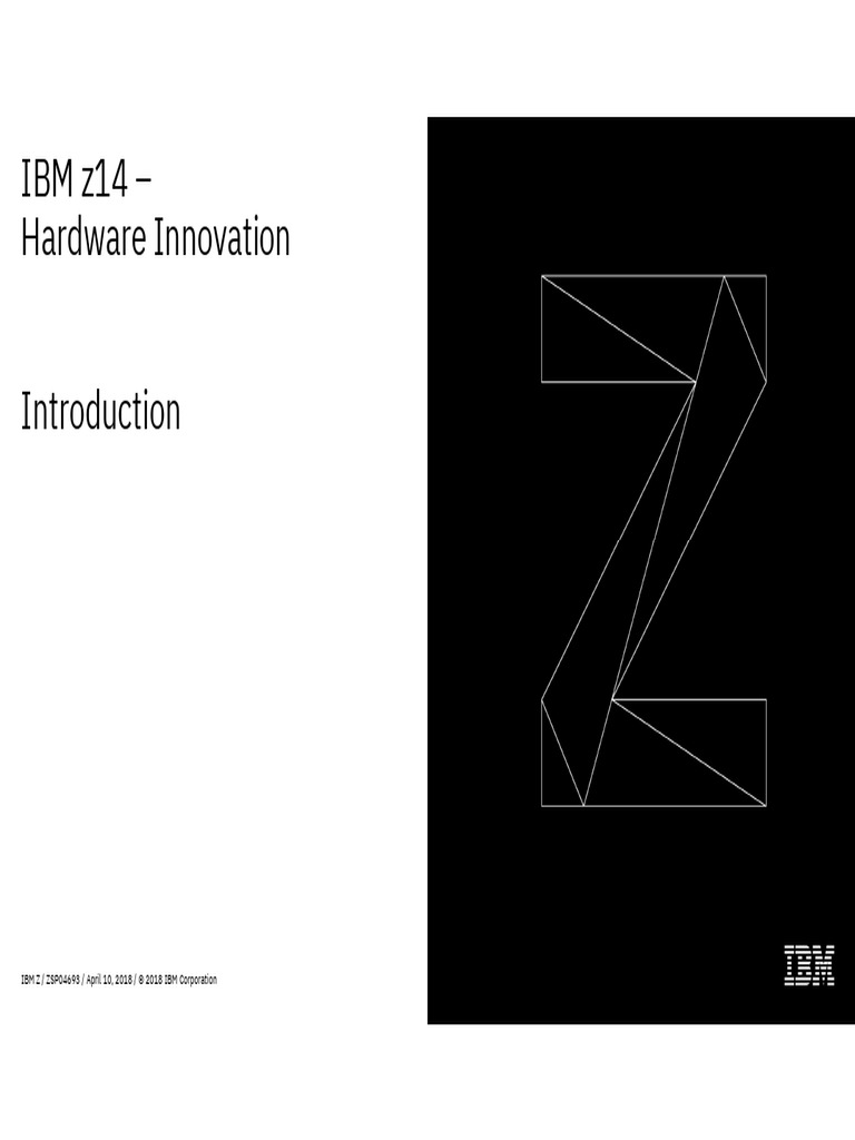 IBM z14 ZR1 - Hardware Innovation | PDF | Operating System | Cloud ...