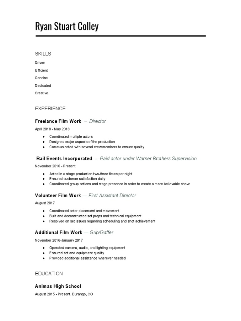 Ryan Stuart Colley: Skills | PDF