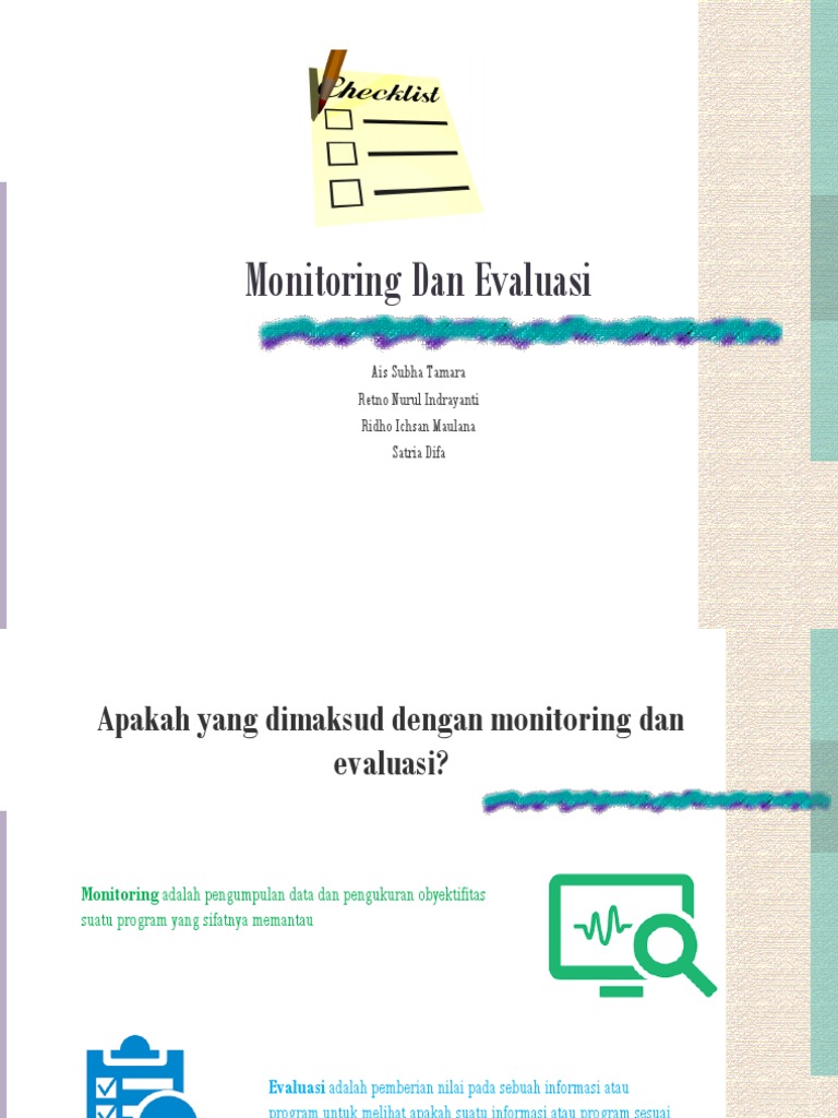 Monitoring Dan Evaluasi | PDF