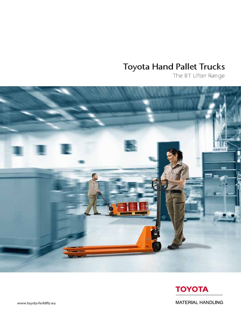 Toyota BT Lifter Hand Pallet Trucks Range Guide | PDF | Elevator | Truck