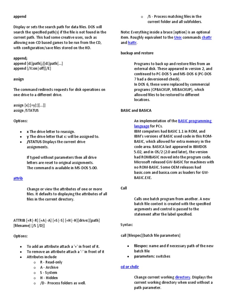 Append Unix Chattr Lsattr PDF Microcomputer Software Command